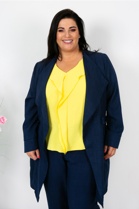 Navy Waterfall Jacket