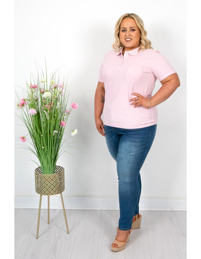 Baby Pink Polo Shirt